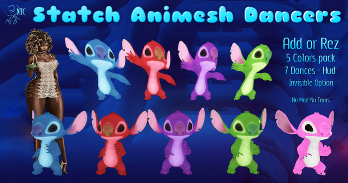 Second Life Marketplace - [NTC] Cute Statch Animesh Dancer Pack